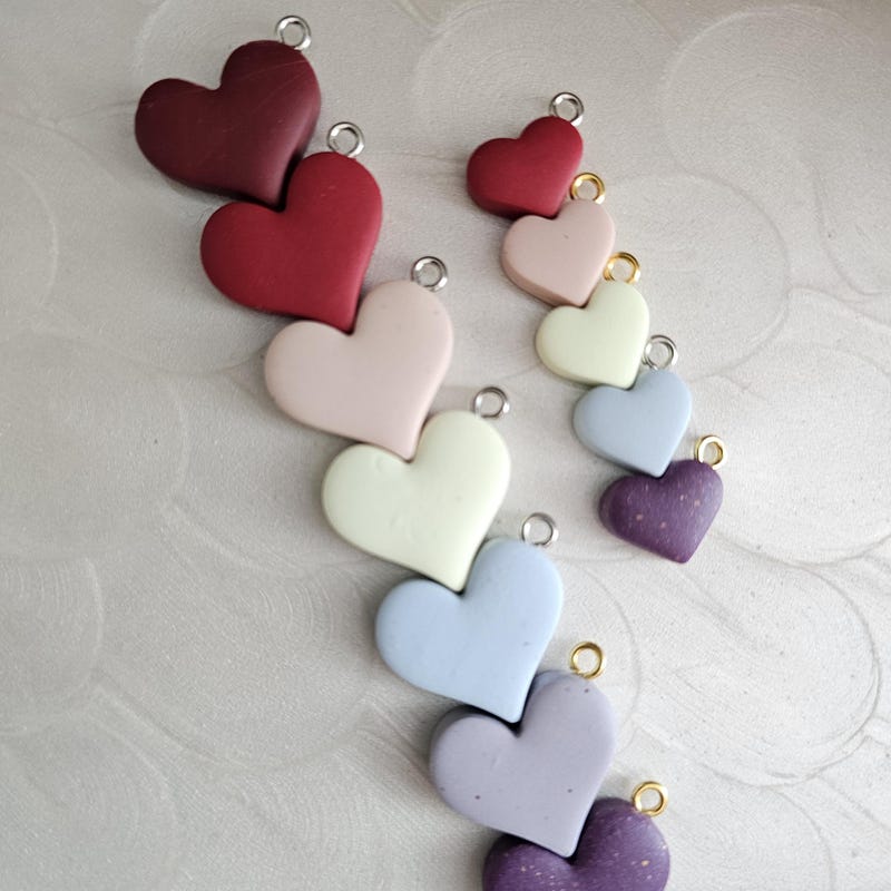 Clay Heart Pendant - Etsy