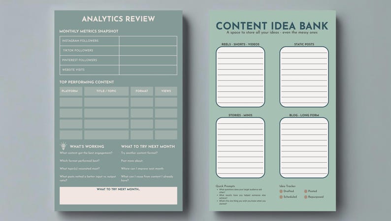 The Hustle Flow Kit – Printable Planner for Side Hustlers & Content ...