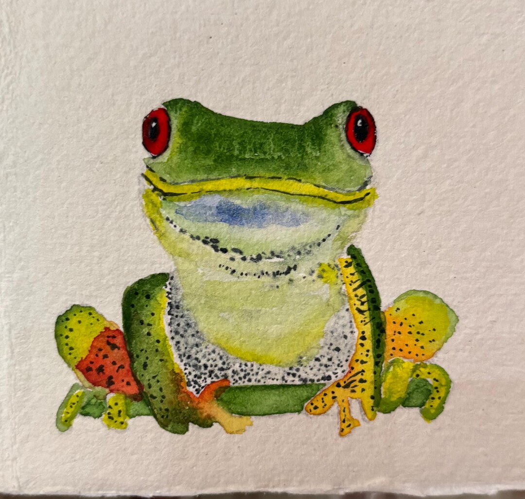 Frog Note Card, Blank W/ Envelope - Etsy