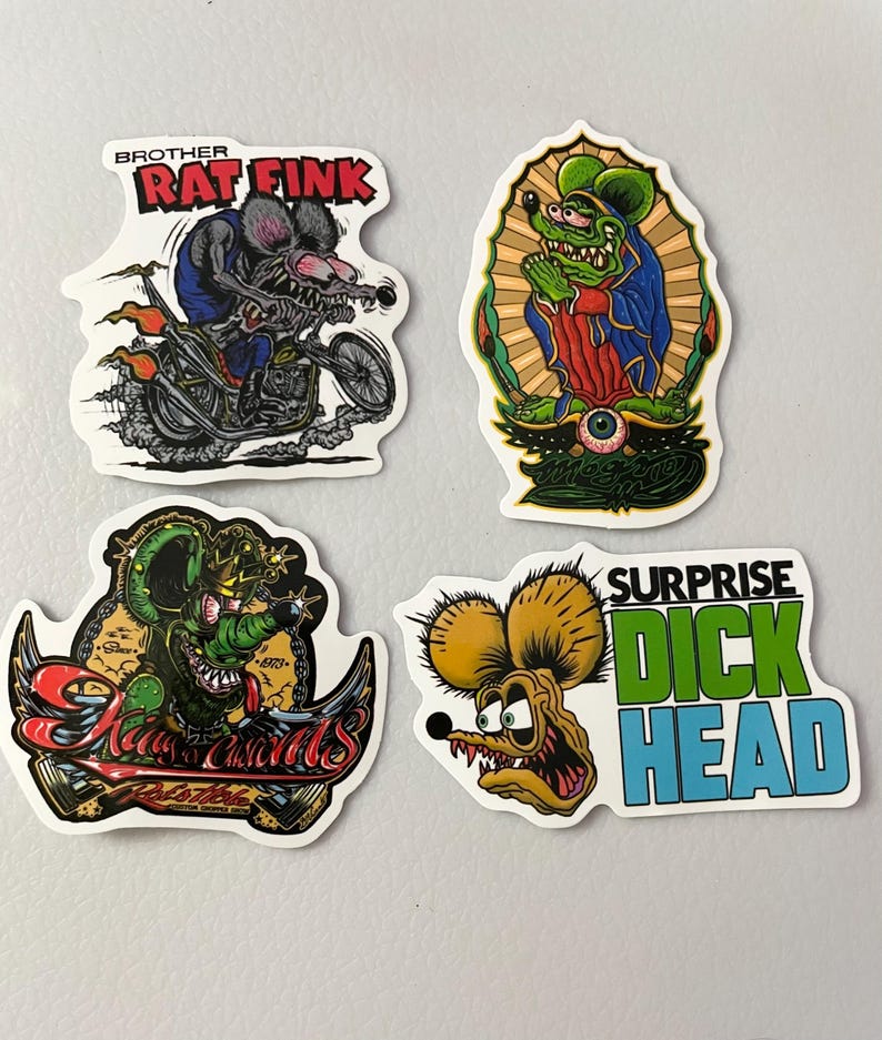 Rat Fink Decal Sticker Set - Etsy