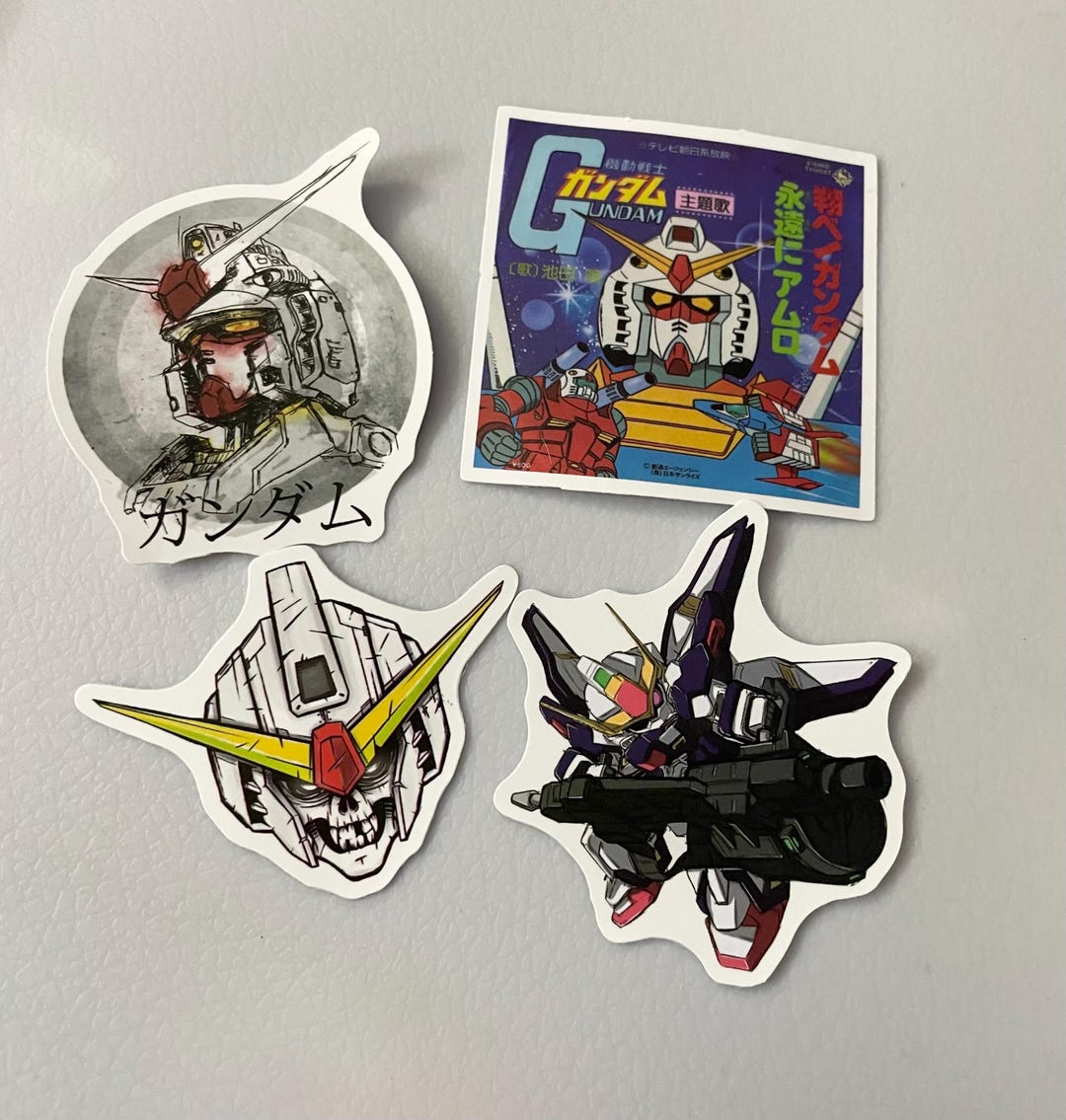 Gundam Decal Sticker Set - Etsy