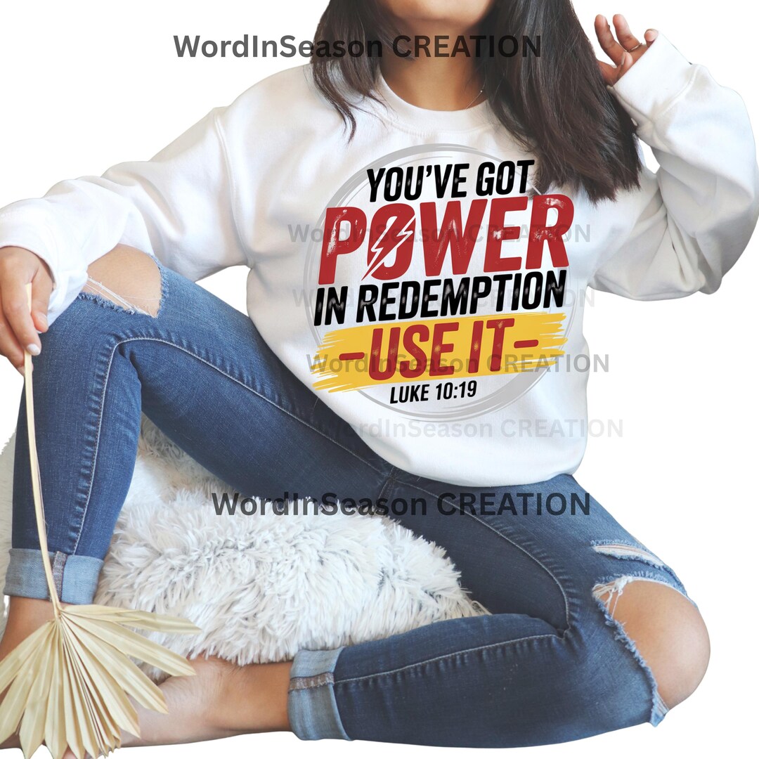 Faith-based Redemption Quote PNG: Christian Apparel Design (digital ...