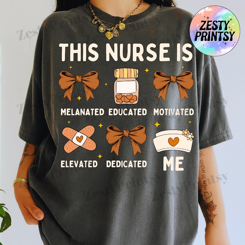 Melanin Nurse PNG Sublimation, Black History Month Black Woman Nurse ...