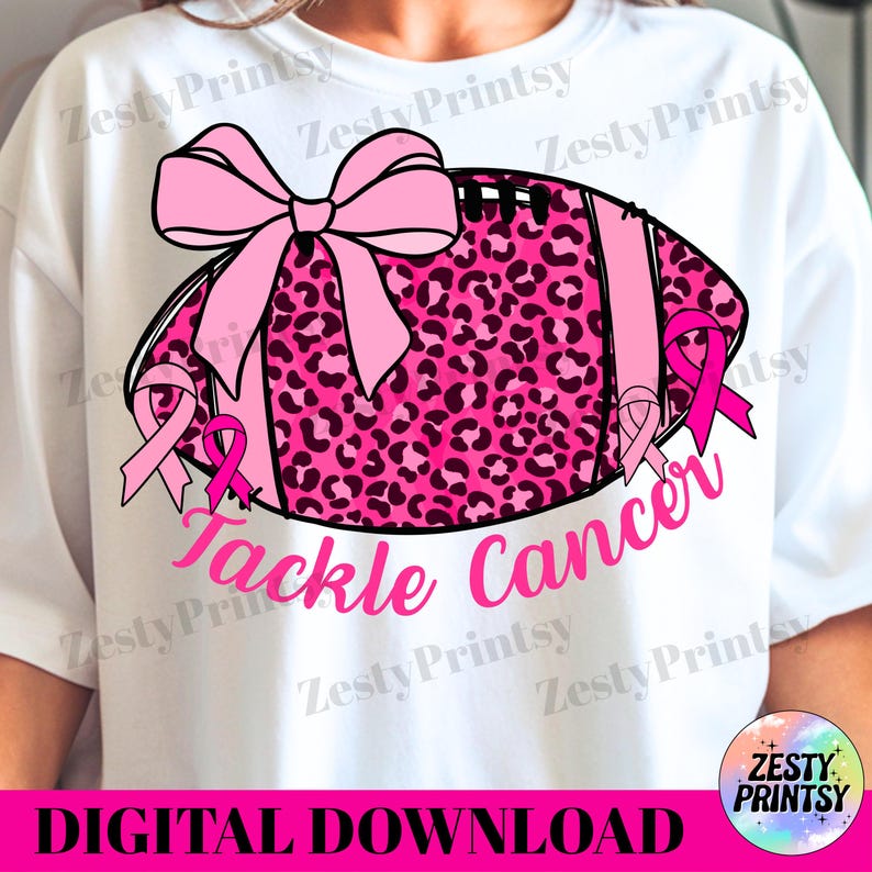 Breast Cancer Awareness PNG Bundle, Football Cheer Support Digital ...