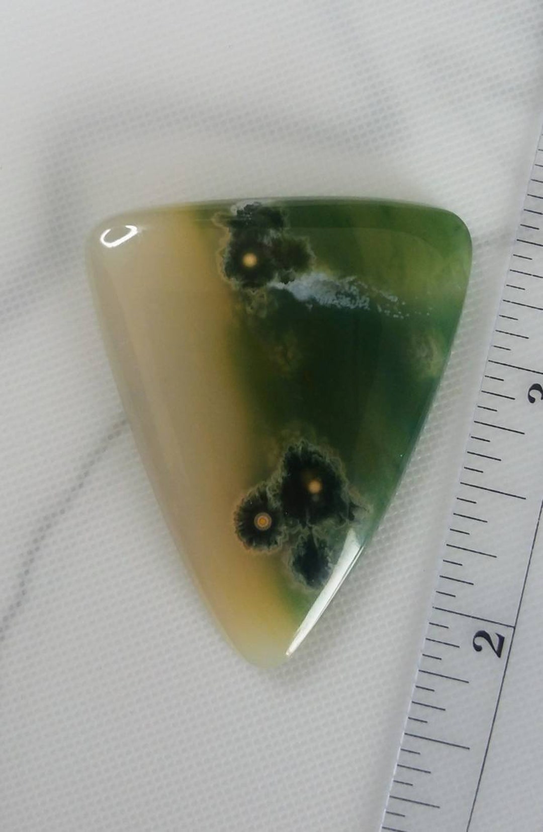 Rare Blue Green Translucent Ocean Jasper Cabochon ( Marovato ) One of ...