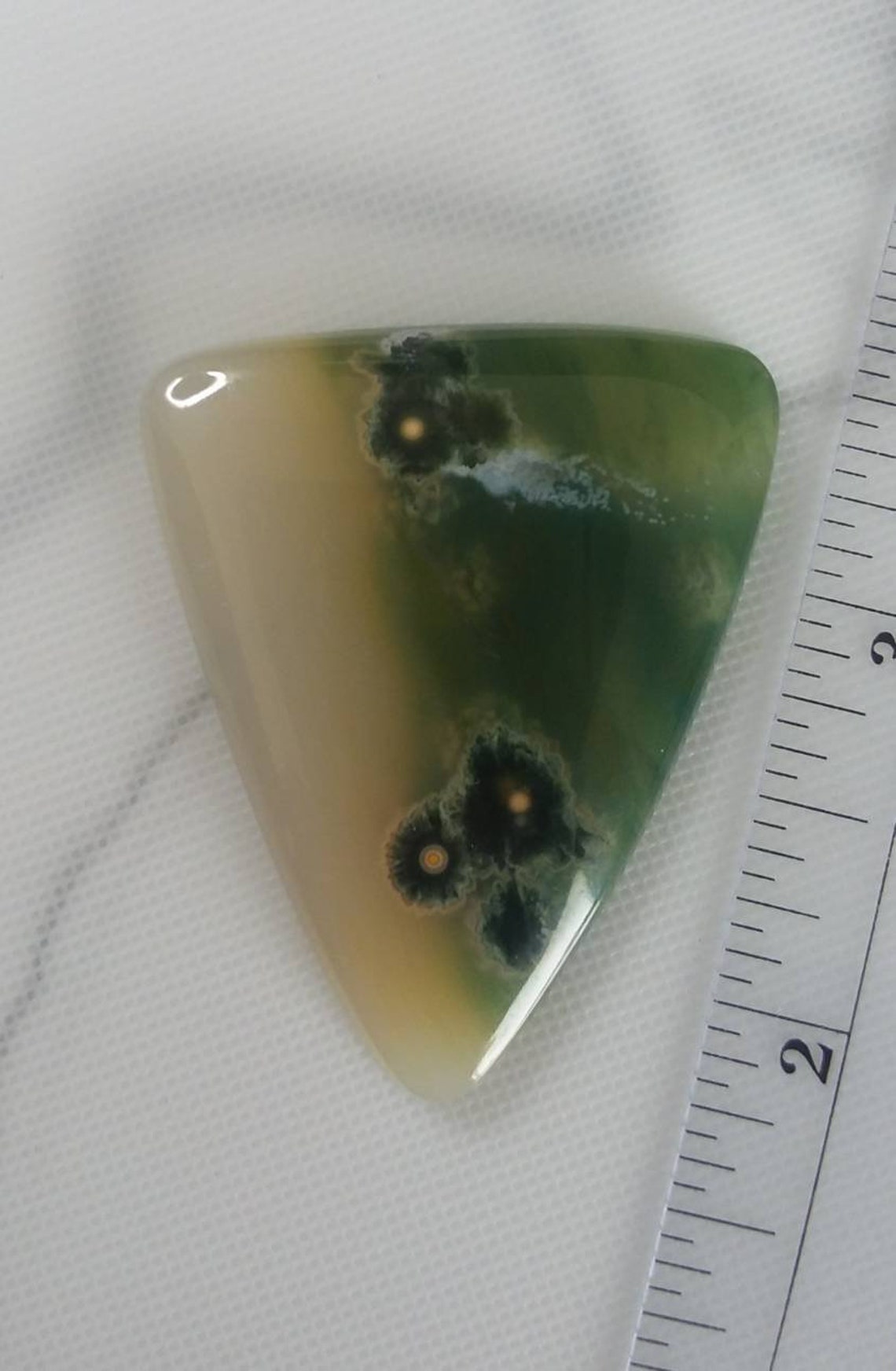 Rare Blue Green Translucent Ocean Jasper Cabochon ( Marovato ) One of ...