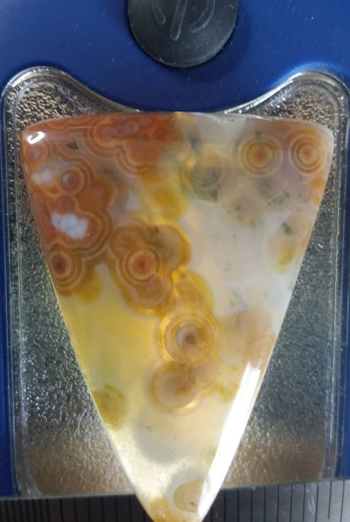 Translucent Ocean Jasper Cabochon Rare Multi Ringed Floating Orbs - Etsy