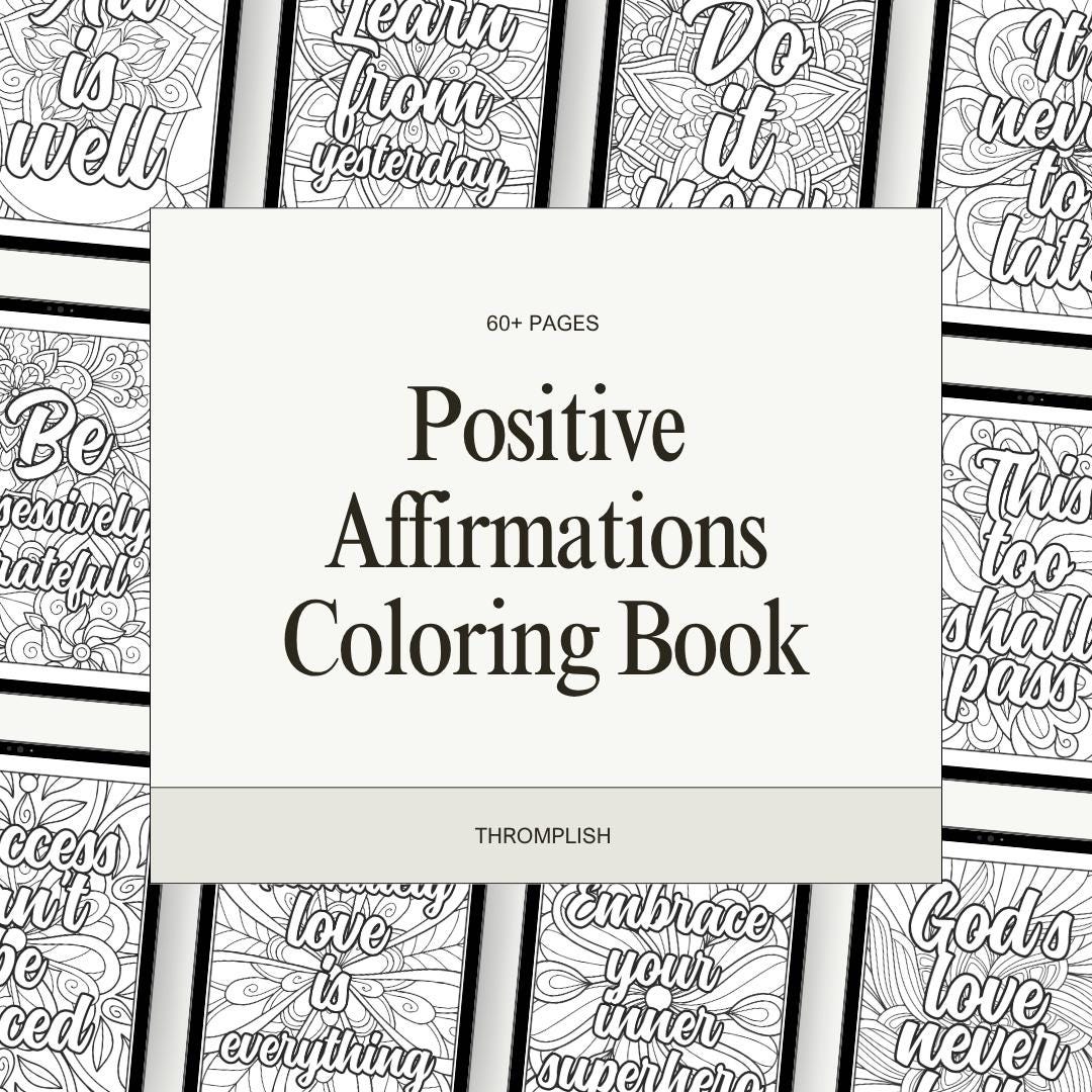 Color Your Confidence- A Positive Affirmation Coloring Book - Etsy