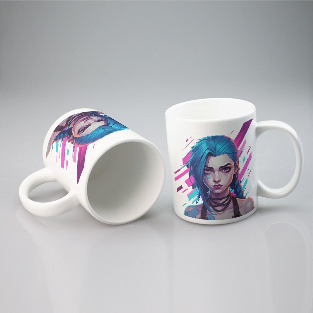 Jinx Arcane Mug – League of Legends Anime Coffee Mug, Gamer Gift, Zaun ...