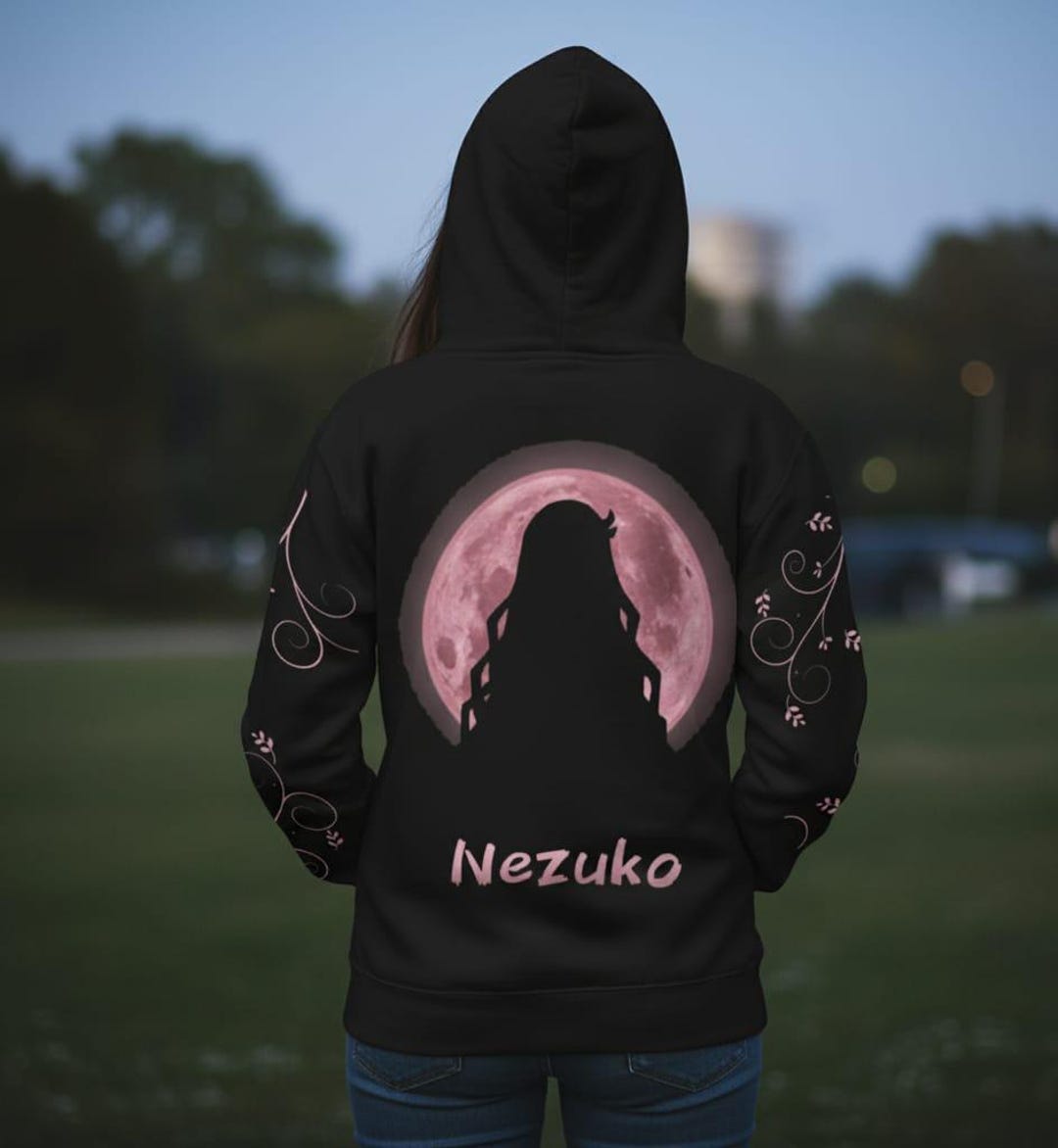 Nezuko Kamado Hoodie – Demon Slayer Anime Pullover – Cute Cosplay ...