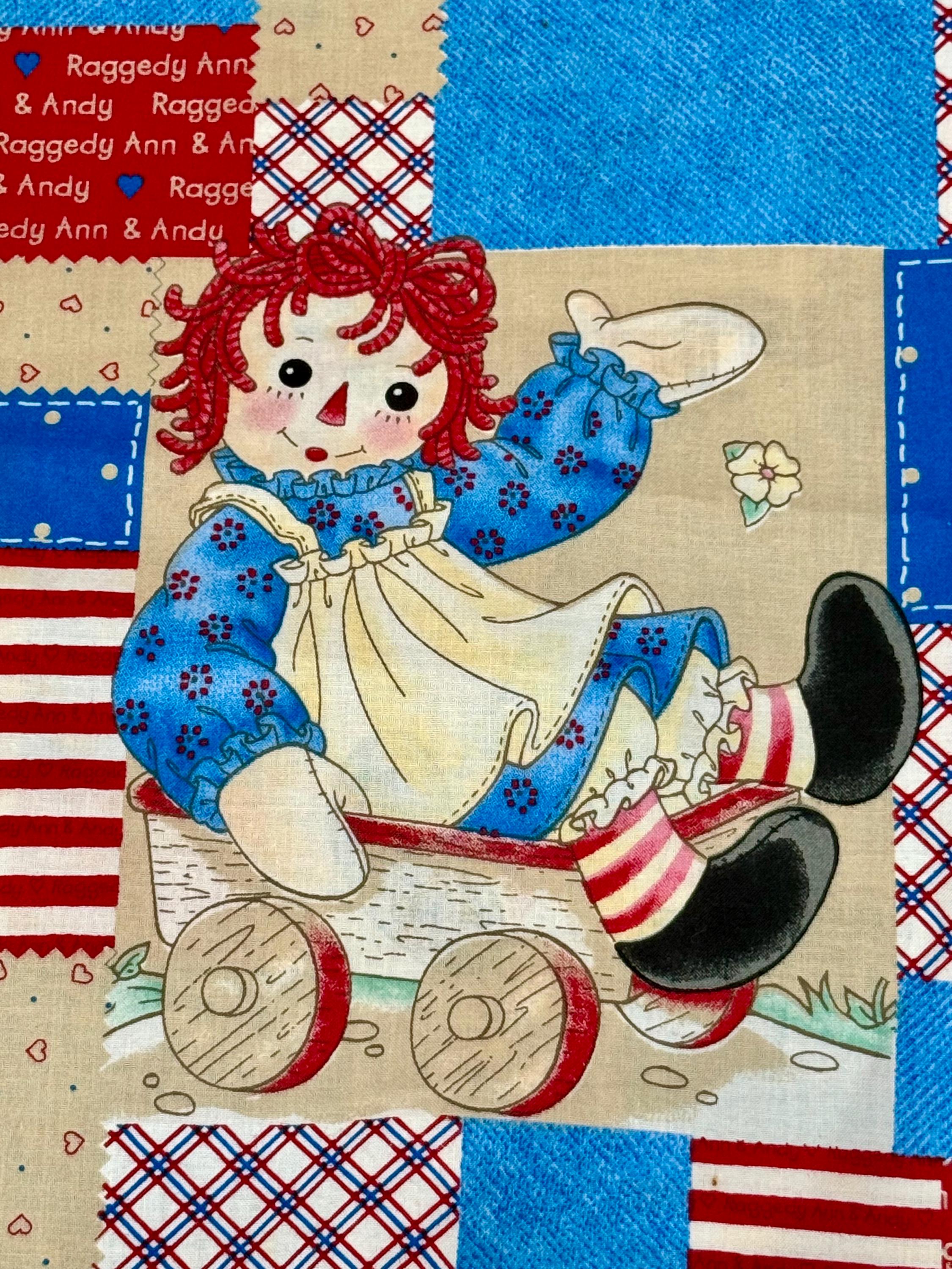 VINTAGE 1998 Raggedy Ann and Andy Friends Patch - BTY: 36” X 44” - Etsy