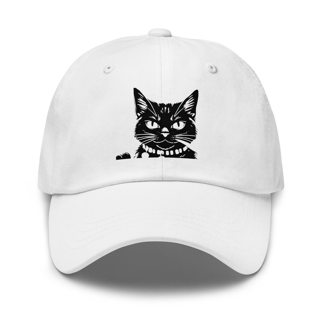 No Touch I Bite Dad Hat – Funny Cat Embroidered Cap – Adjustable Low ...