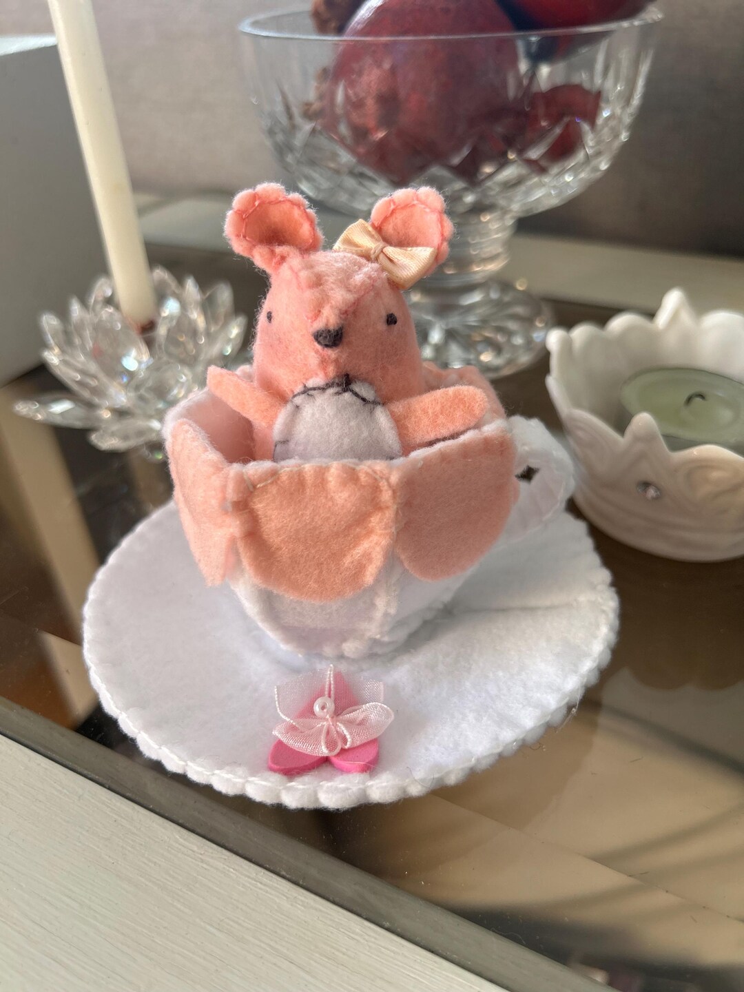 Teacup Mouse Handmade || Mouse || Felt Teacup - Etsy
