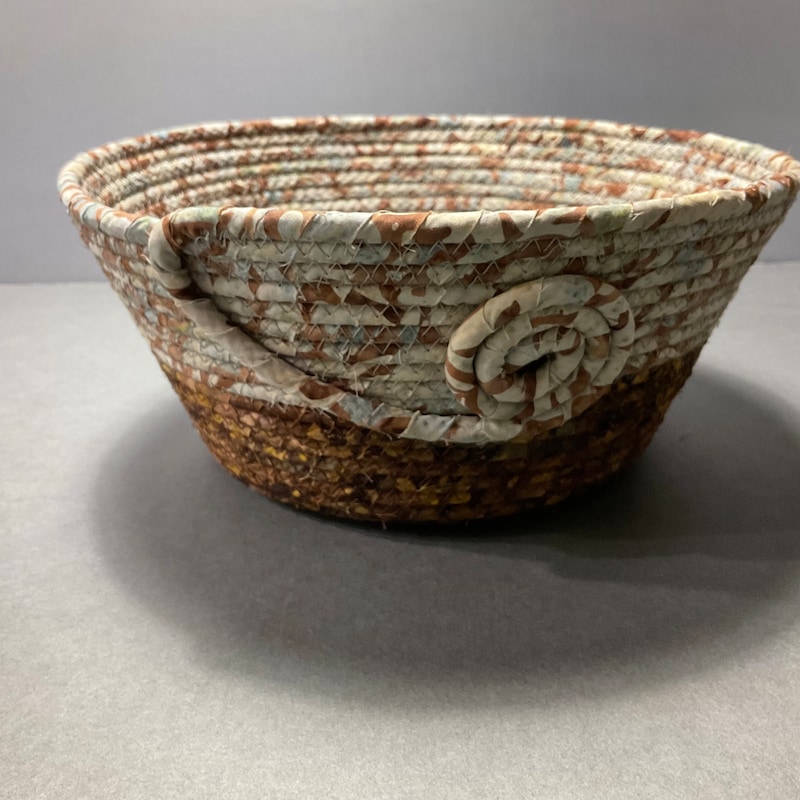 Coiled Fabric Basket - Etsy