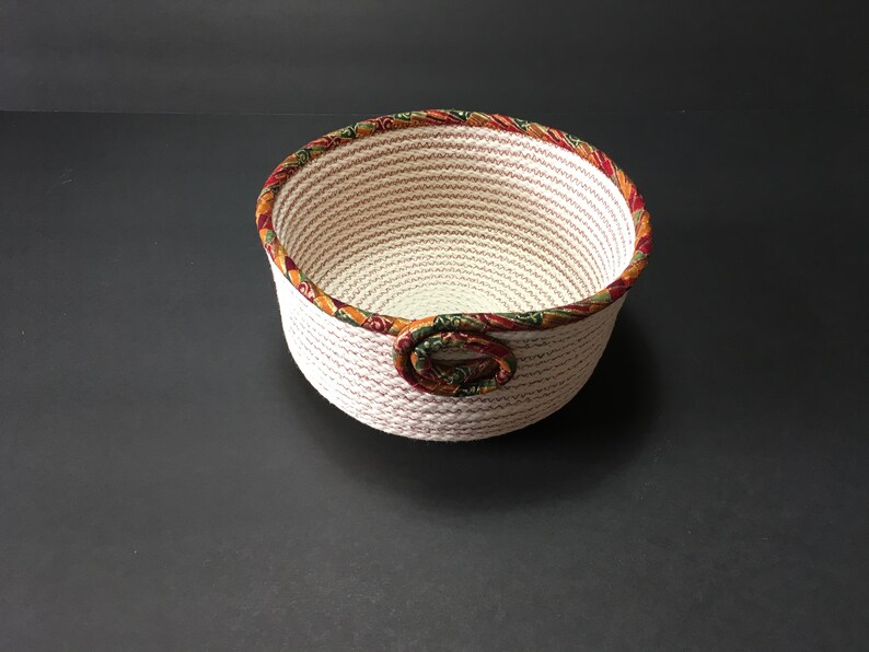Holiday Natural Rope Bowl Decorative Fabric Rope Basket - Etsy