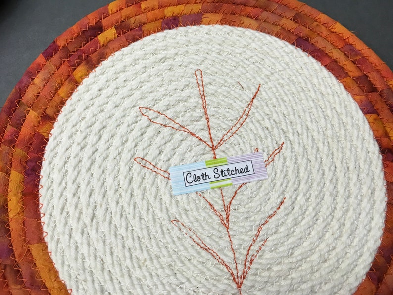 Autumn Leaf Trivet Batik Coiled Rope Trivet Coiled Rope - Etsy