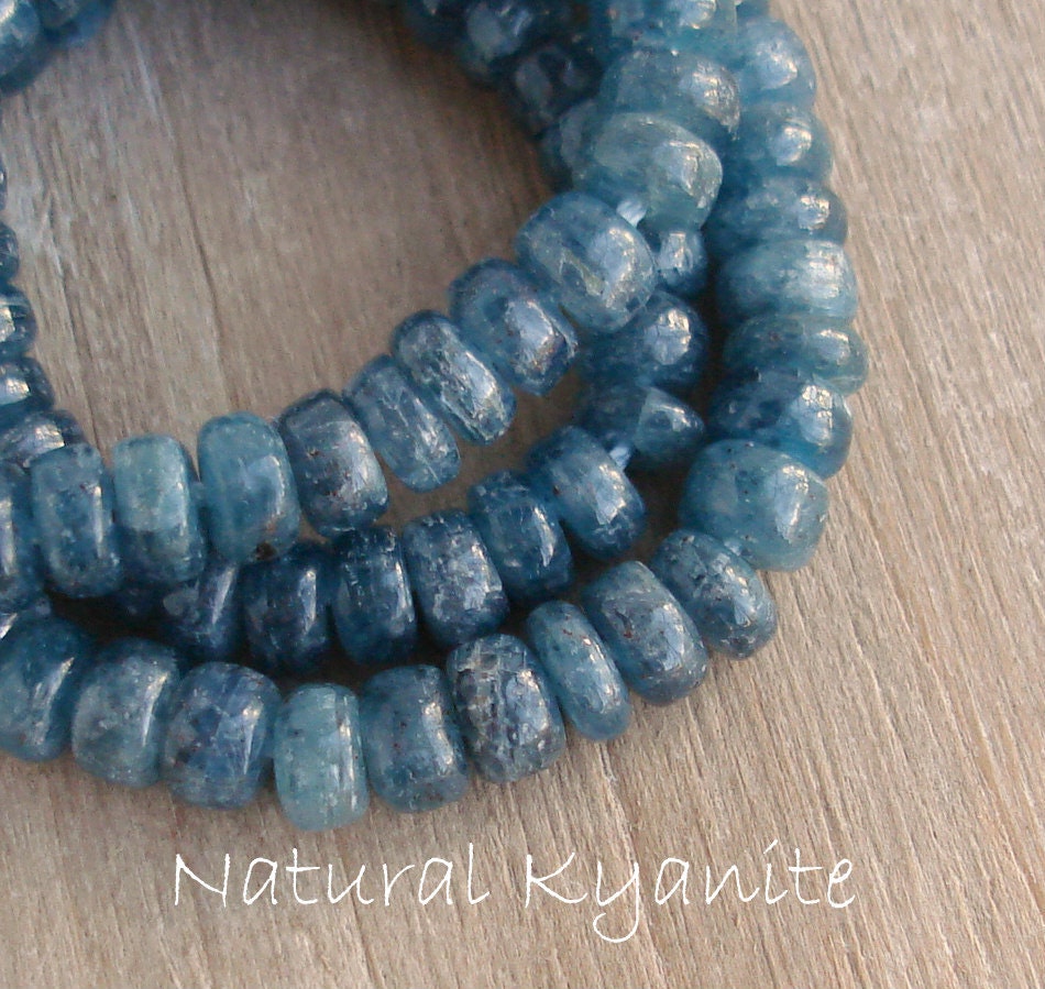 Kyanite Earrings 14k Gold Filled Hoop Earrings with 18k Gold | Etsy