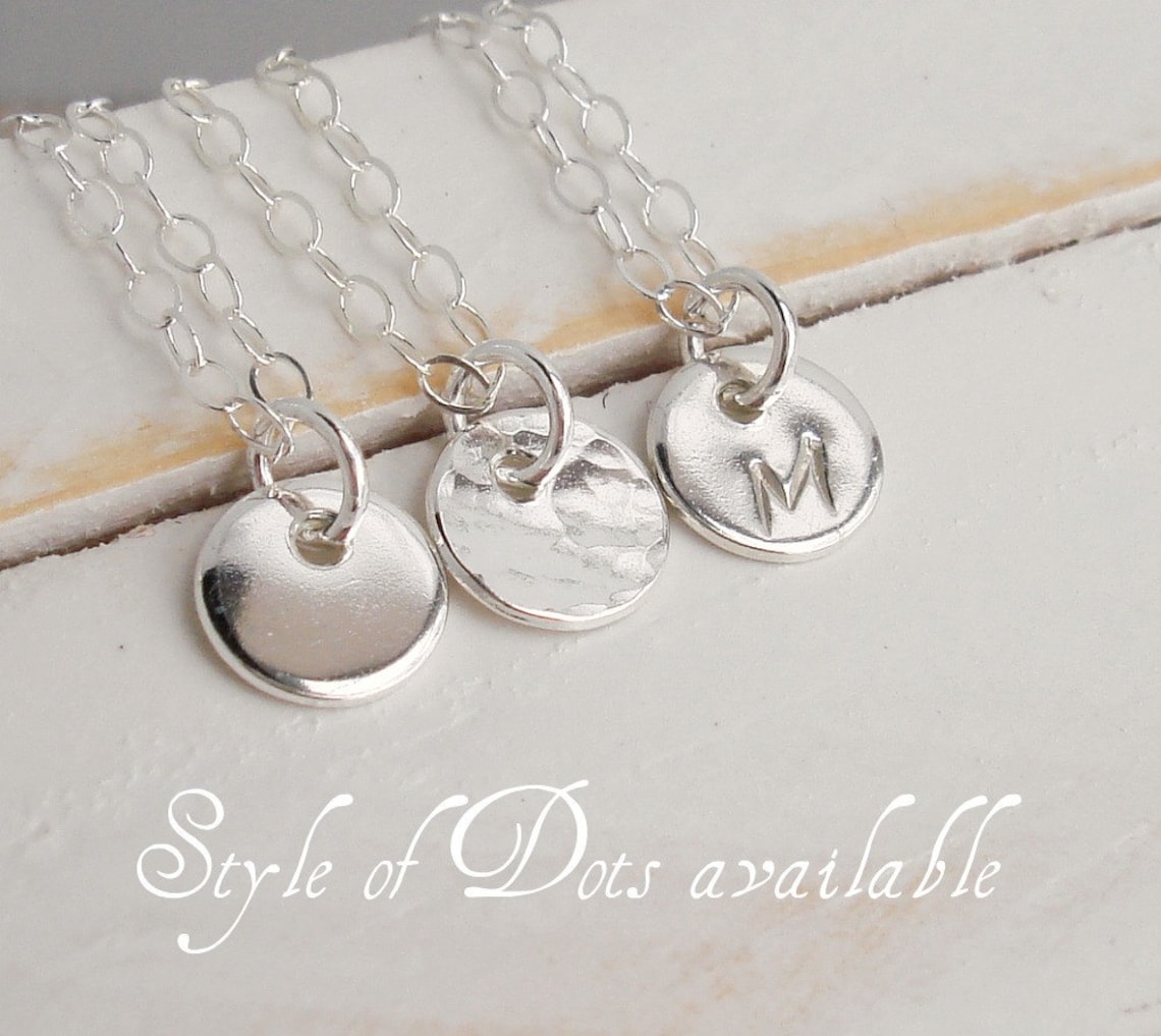 Tiny Sterling Silver Charm Necklace Handmade Silver Charm - Etsy