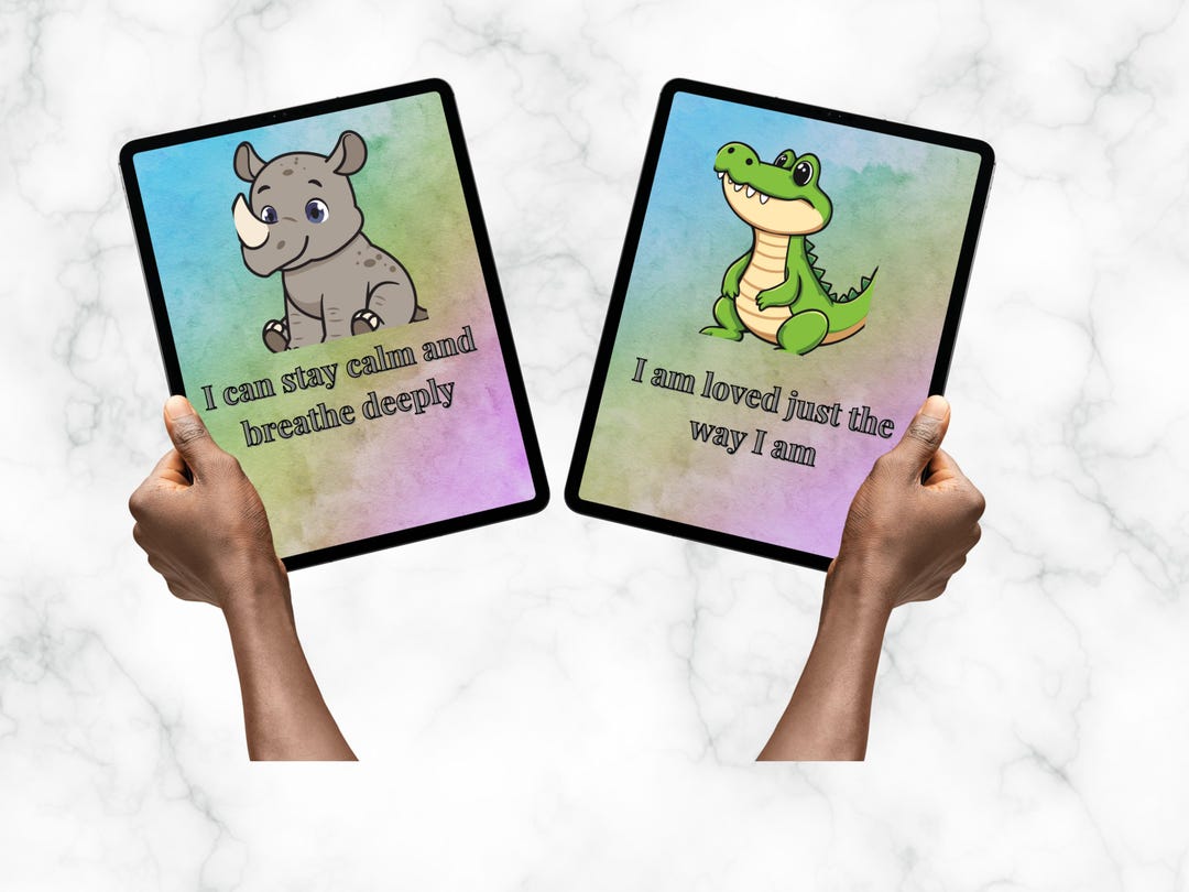 Positive Affirmation Cards for Kids/ Mindfulness, Confidence & Self ...