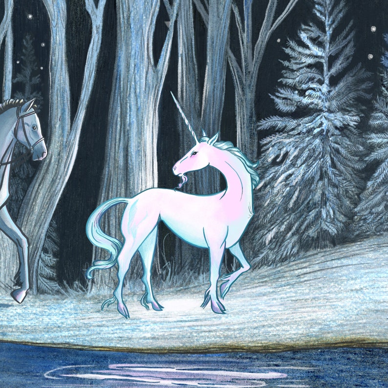 8x10 Giclee Print of Prince Lir and the Unicorn-the Last - Etsy