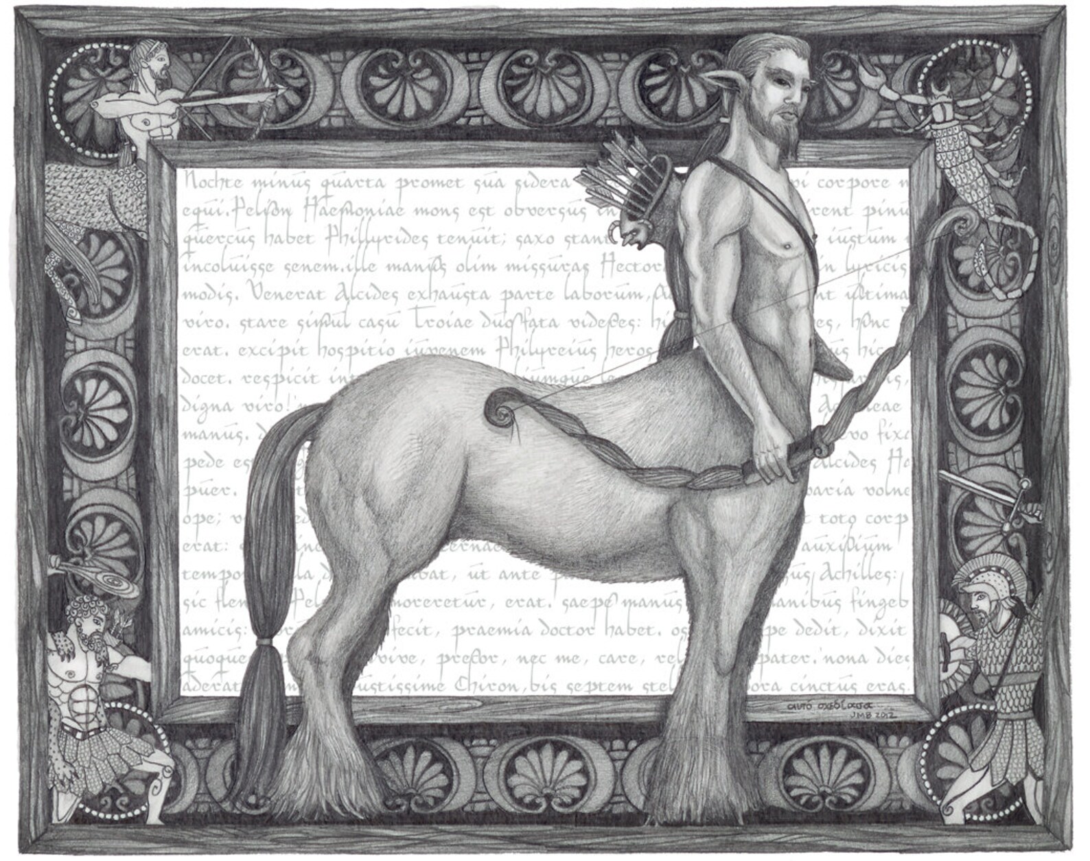 8x10 Giclee Illustrated Print of Centaur Mythological Beast - Etsy