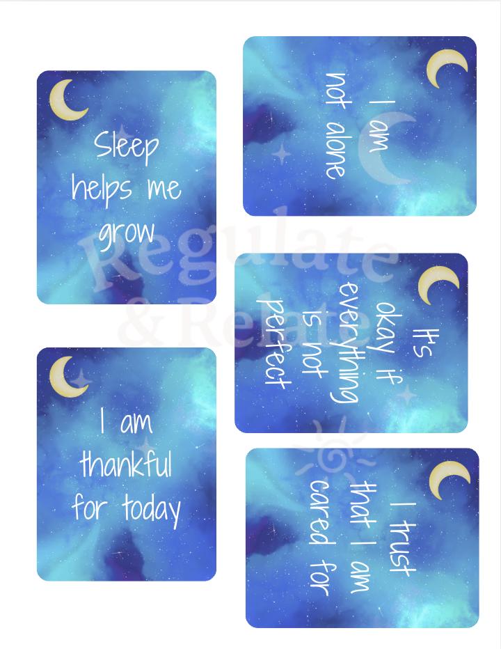 Editable Bedtime Affirmation Cards for Kids | Nighttime Affirmation ...