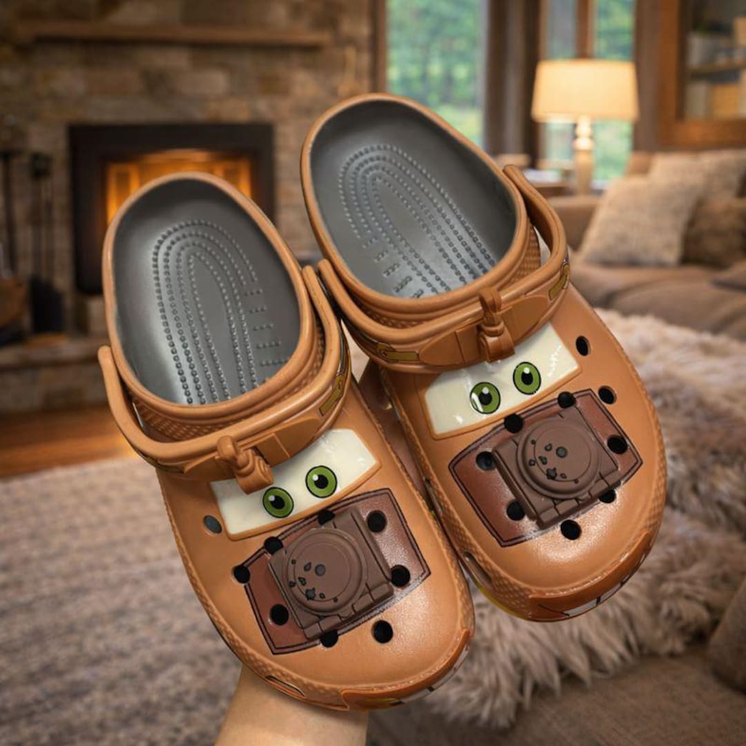 Tow Mater Disney Shoes - Cars Cartoon Movie Kids Crocs, Y2K Streetwear ...