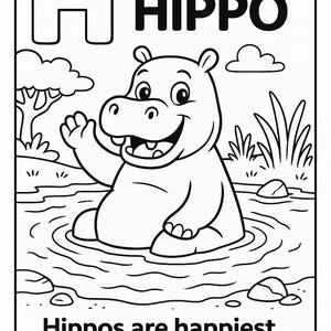 Complete A–Z Animal Alphabet Coloring Book (digital Download) - Etsy