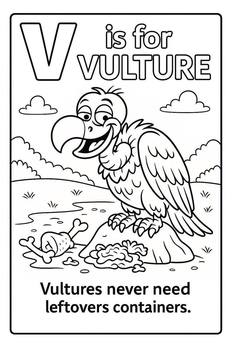 Complete A–Z Animal Alphabet Coloring Book (digital Download) - Etsy