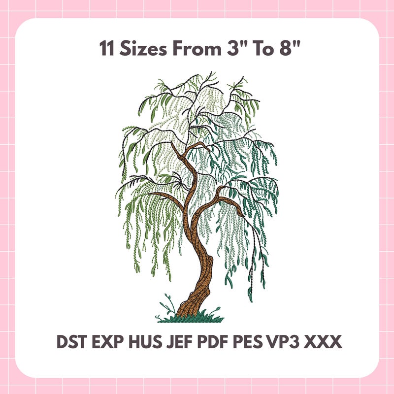 Willow Tree Embroidery - Etsy