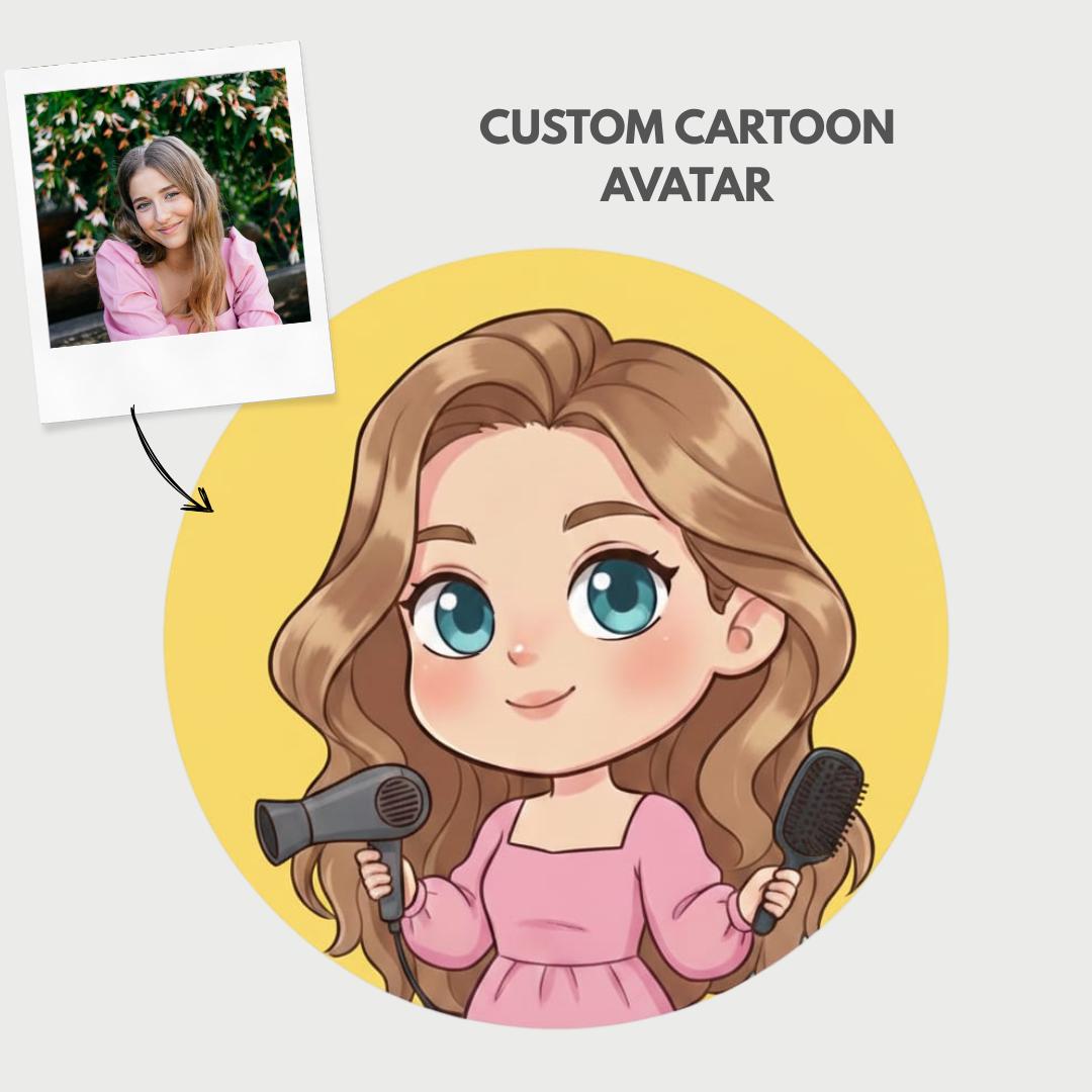 Custom Cartoon Avatar | Digital Portrait | Unique Profile Picture ...