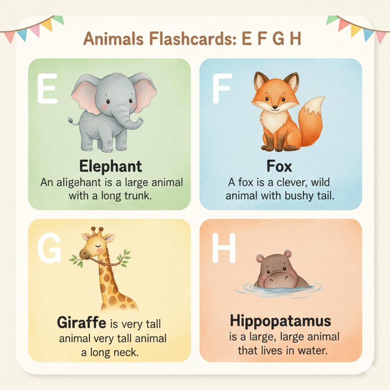 Animal Alphabet A–Z | Printable ABC Animals Book | Preschool Learning ...