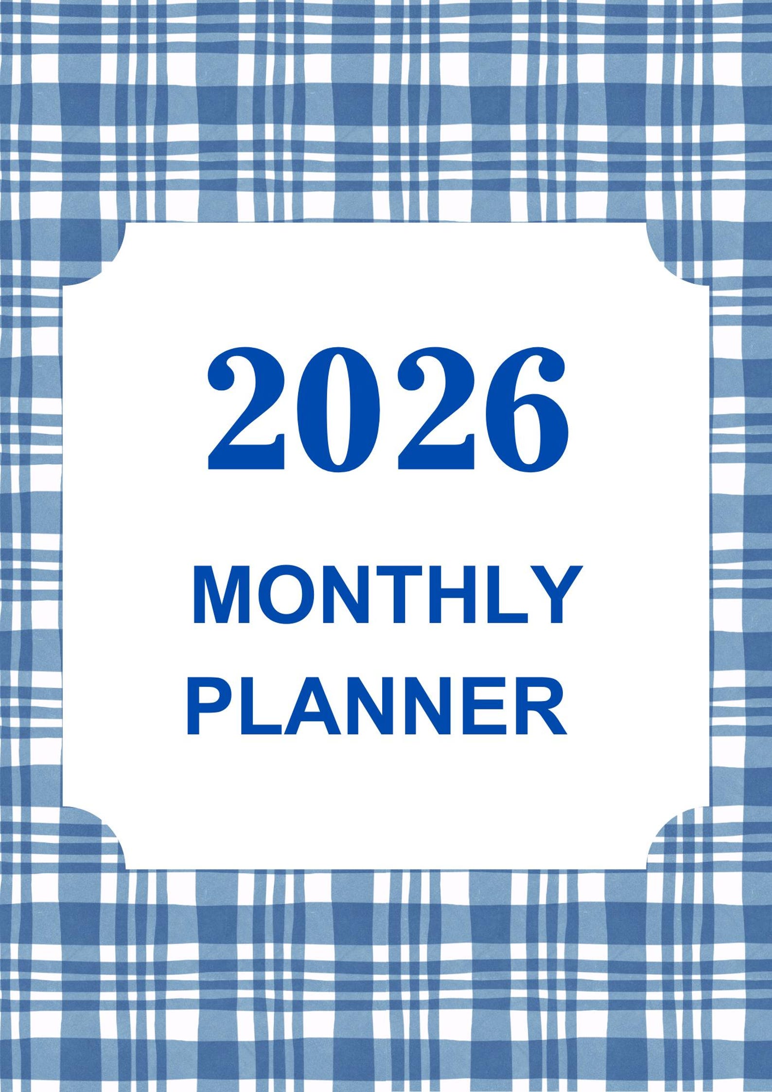 2026 Minimalist Monthly Planner – Simple, Clean & Powerful - Etsy