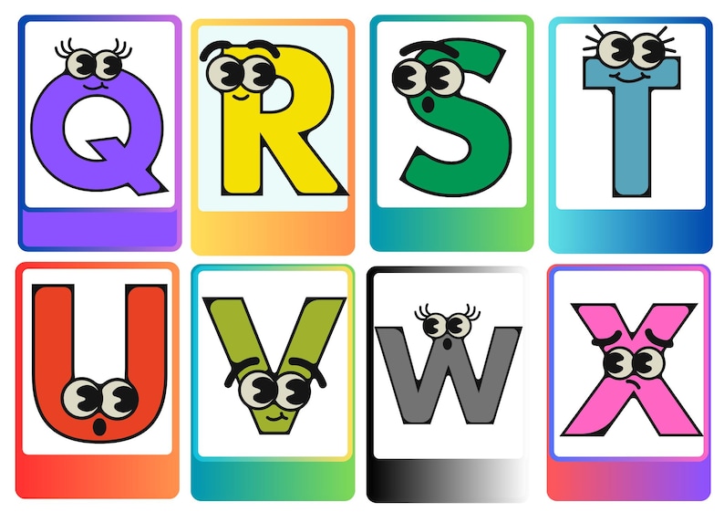 Alphabet Flashcards for Kids | A–Z Printable Letters | Preschool ...