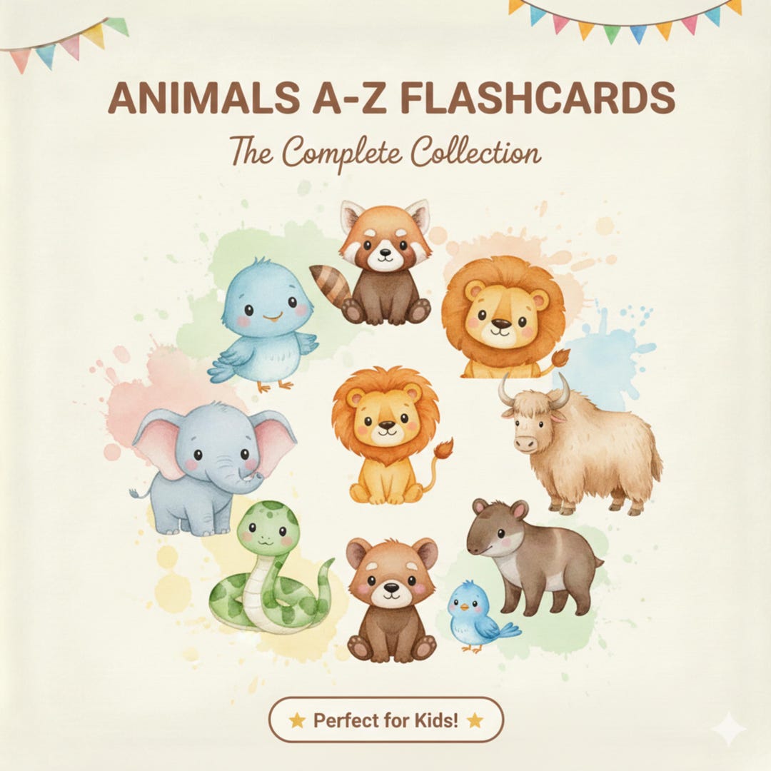 Animal Alphabet A–Z | Printable ABC Animals Book | Preschool Learning ...