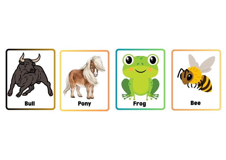 Farm Animals Flashcards | 20 Printable Cards for Preschool & Toddler ...