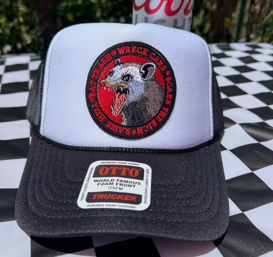 Eat Trash, Wreck Cars, Scare the Rich, Raise Patched Trucker Hat - Etsy