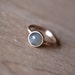 Grey Moonstone Ring Platinum Gray Moonstone and Recycled 14k - Etsy