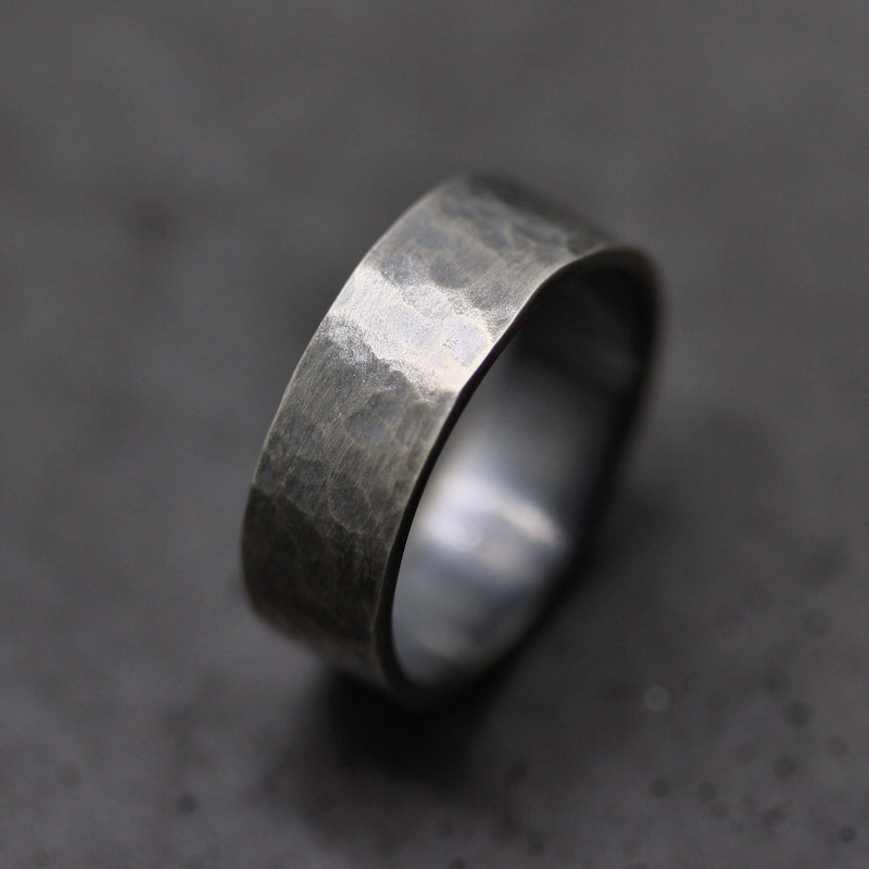 Rustic Wedding Band - Etsy