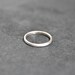 Silver Ladies Ring, Simple Skinny Thin Minimalist 2mm Brushed Recycled ...