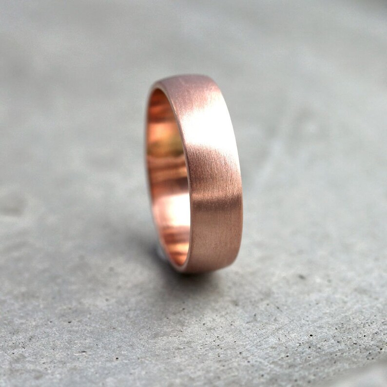 Wide Rose Gold Men's Wedding Band Recycled 14k Rose Gold - Etsy Wide Rose Gold Men's Wedding Band Recycled 14k Rose Gold - Etsy