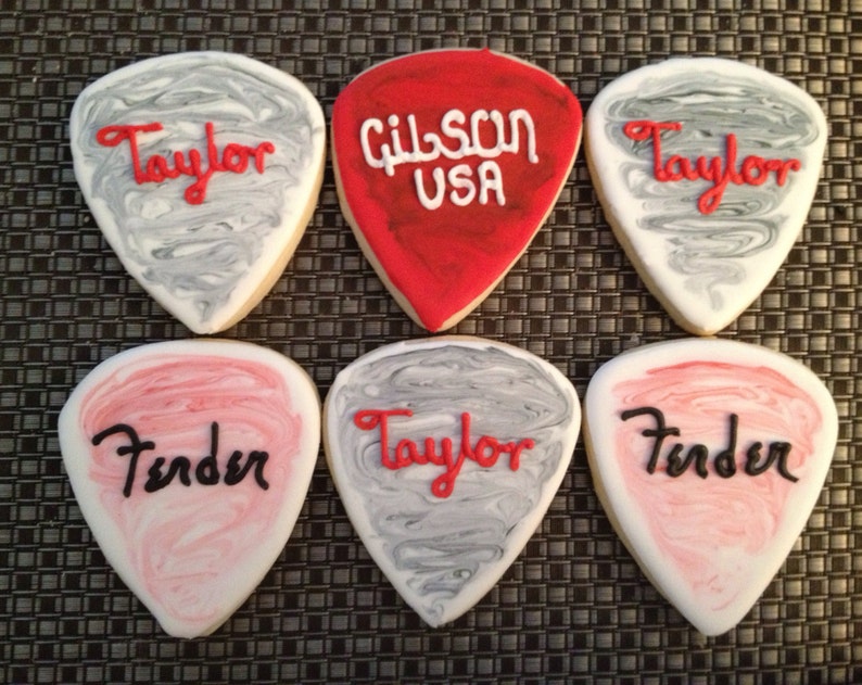 Guitar Pick Cookies | Etsy
