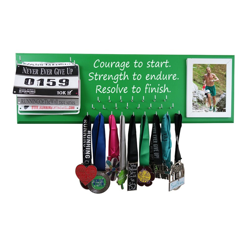 Running Marathon Medals Display Rack Inspirational Quotes | Etsy
