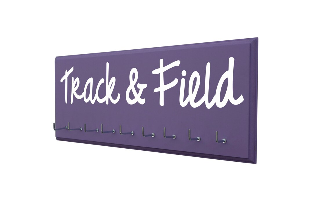 Race Medal Display Rack, Track and Field, Track & Field, College ...