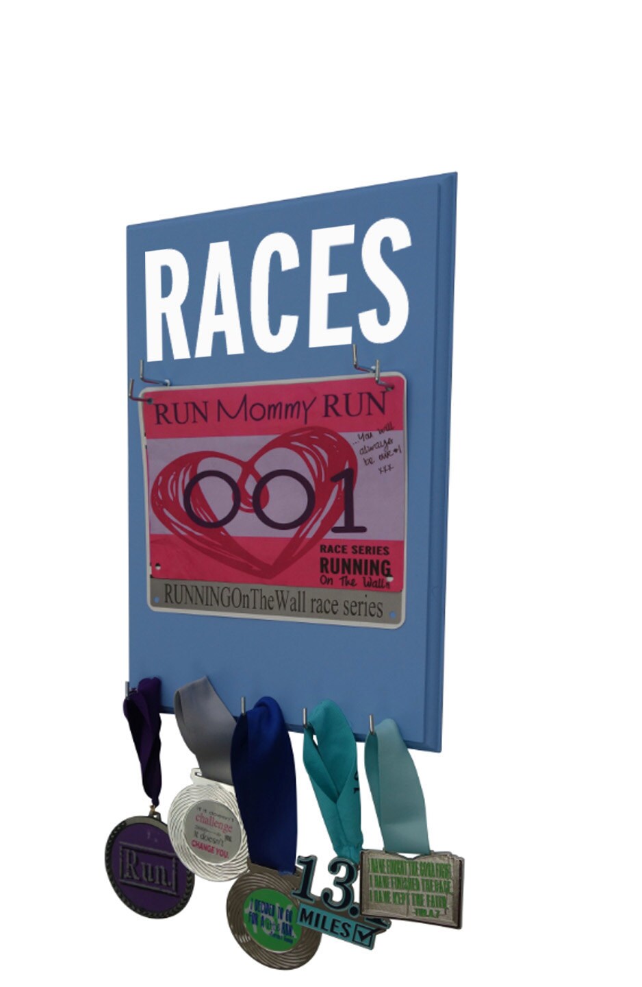 Use A Race Bibs Rack to Enhance Your Wall of Fame Display - Etsy