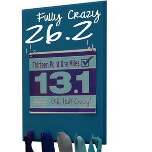 Marathon Race Bib Display, Medal Display Rack for the Fully Crazy ...
