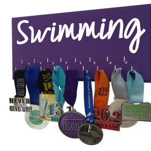 Wall Hangings Swimming Swimming awards Use a Medals Rack to display ...