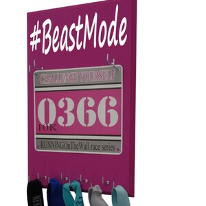 Running Race Bib and Medal Holder : Beast Mode Graphic beastmode - Etsy