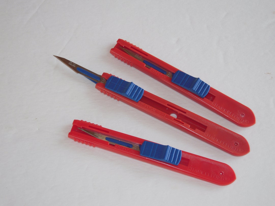 Retractable Surgical Scalpel W/#11 Blade - Choose (1) or (3)-pc. Set - Etsy