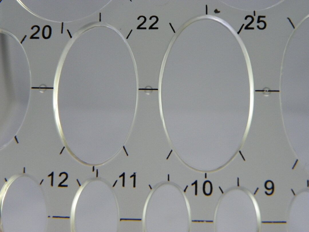 Ellipse Template--27 Sizes - Etsy